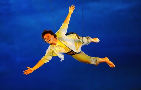 Performer Flies During Scene Landscape Dream Editorial Stock Photo ...