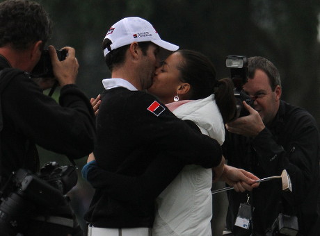 Frenchman Gregory Bourdy Given Kiss By Editorial Stock Photo - Stock Image | Shutterstock