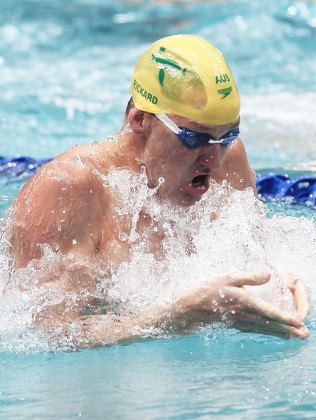 Australian Swimmer Andrew Pasterfield L Silver Editorial Stock Photo ...