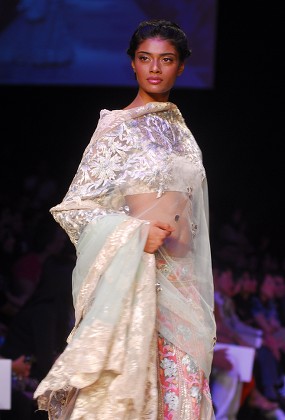 Model Takes Catwalk Wearing Creation Designed Editorial Stock Photo ...