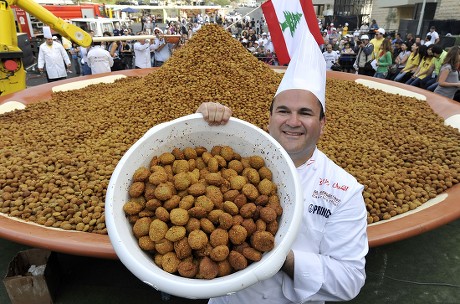 Lebanese Chef Ramzi Choueiry Carries Bucket Editorial Stock Photo ...