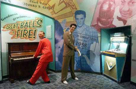 Waxworks Jerry Lee Lewis Elvis Presley Editorial Stock Photo - Stock ...