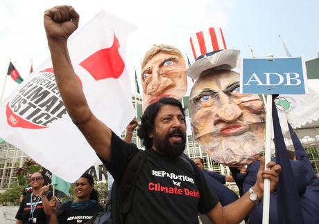 Climate Activists Developing Countries Shout Slogans Editorial Stock ...