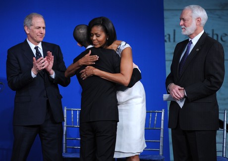 Us First Lady Michelle Obama Hugs Editorial Stock Photo - Stock Image ...