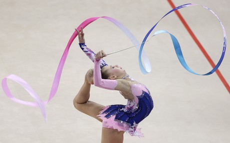 Hanna Rabtsava Belarus Performs Ribbon During Editorial Stock Photo ...