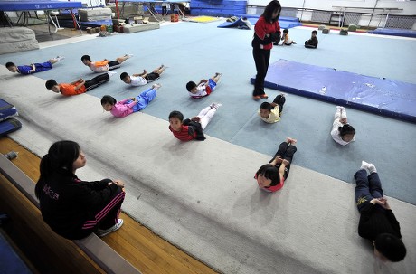 Coach Teaches Children Take Intensive Training Editorial Stock Photo ...