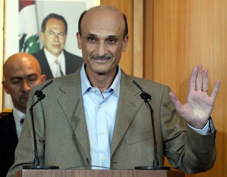 Freed Christian Former Warlord Samir Geagea Editorial Stock Photo ...
