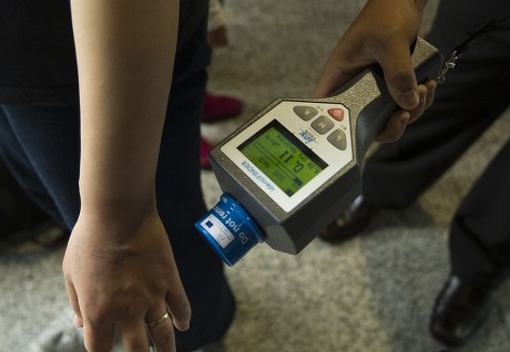 Details Handheld Radiation Detector Using By Editorial Stock Photo ...