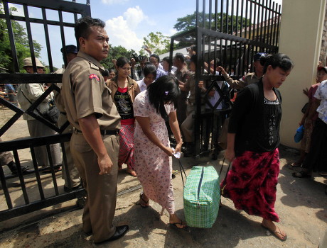 Women Prisoners Walk Out Gate Central Editorial Stock Photo - Stock ...