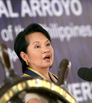 Philippine President Gloria Macapagal Arroyo Delivers Editorial Stock ...