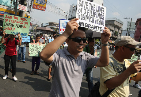 Filipinos Begin March During Demonstration Calling Editorial Stock ...