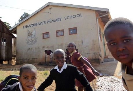 School Children Play Outside Khanyakhwezi Primary Editorial Stock Photo ...