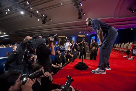 Basketball Legend Shaquille Oneal Makes Surprise Editorial Stock Photo ...