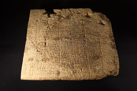 4000 Year Old Clay Tablet List Editorial Stock Photo - Stock Image ...