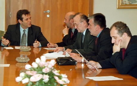 Belgradeyugoslavia Yugoslav President Vojislav Kostunica L Editorial ...