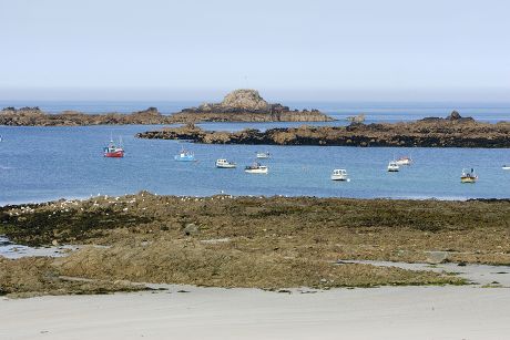 Cobo Bay Guernsey Britain Editorial Stock Photo - Stock Image ...