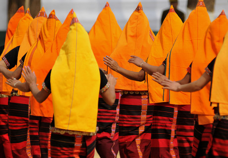 Adi Tribal Women Perform Their Colourful Editorial Stock Photo - Stock ...