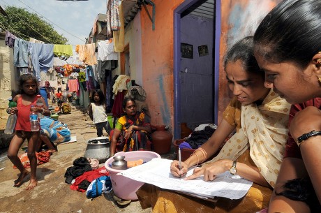 Indian Census Official Recording Information About Editorial Stock ...