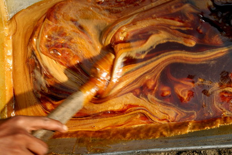 Indian Gur Maker Patal Mallik Checks Editorial Stock Photo - Stock ...