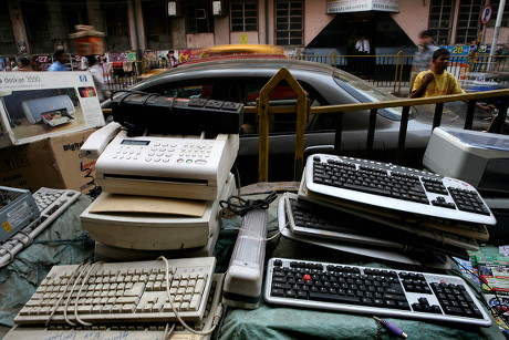 Electronic Waste Piles Ewaste Dumping Area Editorial Stock Photo ...