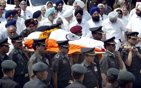 Indian Soldiers Carry Body Lt General Editorial Stock Photo - Stock ...