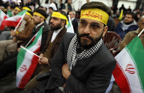 Members Iranian Group Carry Headbands Iranian Editorial Stock Photo ...