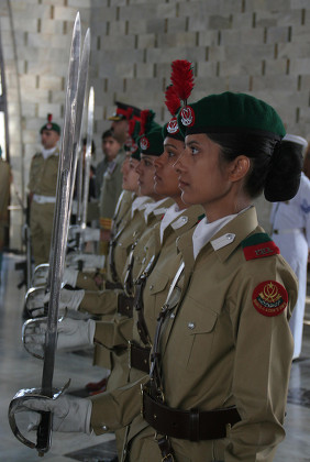 Pakistani Cadets Stand Attention During Guard Editorial Stock Photo ...