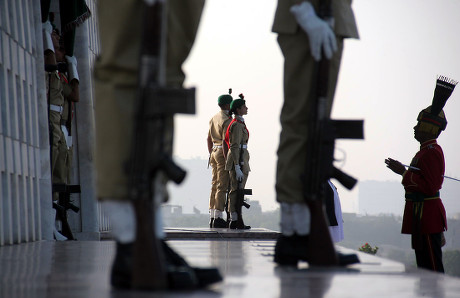 Pakistani Cadets Stand Attention During Guard Editorial Stock Photo ...