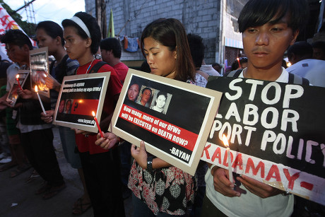 Filipino Sympathizers Light Candles Symbolic Mourning Editorial Stock ...