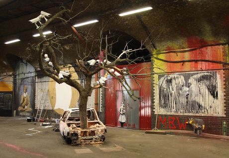 Tree By Banksy Editorial Stock Photo - Stock Image | Shutterstock