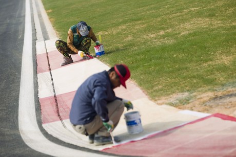 Workers Paint Rumble Strip Korean International Editorial Stock Photo ...