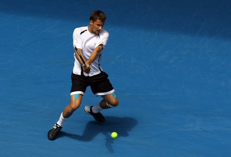 Marco Chiudinelli Switzerland Returns Ball During Editorial Stock Photo ...