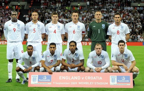 England Starting Line Game Against Croatia Editorial Stock Photo ...