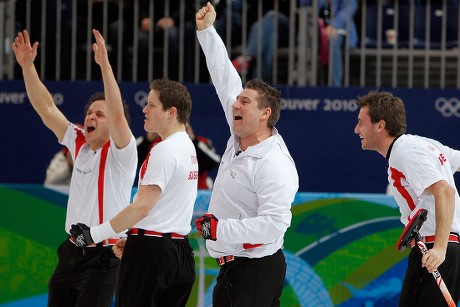 Switzerland Curlers Lr Ralph Stoeckli Simon Editorial Stock Photo ...
