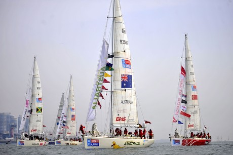 Ocean Racing Yachts Parade They Start Editorial Stock Photo - Stock ...
