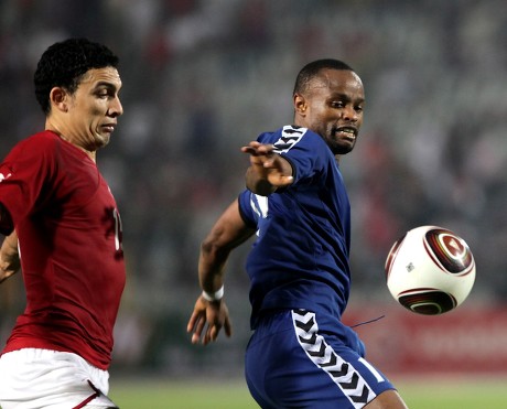 Egypts Player Gedo L Fights Ball Editorial Stock Photo - Stock Image ...