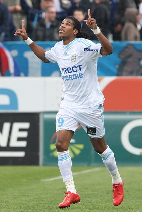 Brandao Olympique Marseille Celebrates After Scoring Editorial Stock ...