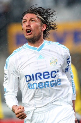 Gabriel Heinze Olympique Marseille Celebrates After Editorial Stock ...