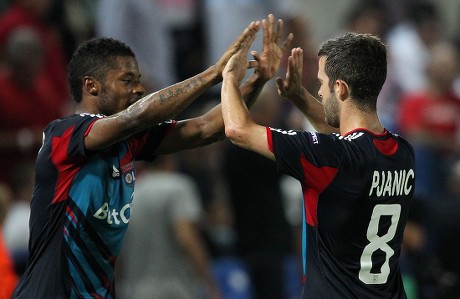 Miralem Pjanic R Celebrates Team Mate Editorial Stock Photo - Stock ...