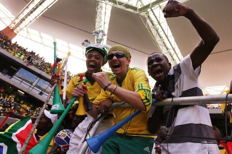South African Soccer Fans Celebrate Their Editorial Stock Photo - Stock ...