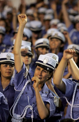 Algerian Police Women React During Opening Editorial Stock Photo ...