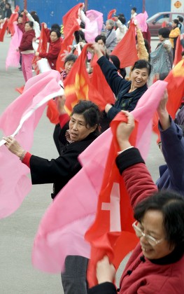 Women Local Residents Club Practise Flag Editorial Stock Photo - Stock ...