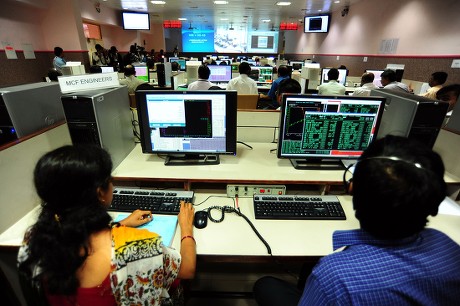 Indian Scientists Monitor Pslvc17 Satellite Satellite Editorial Stock ...