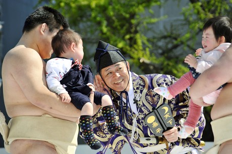 Gyoji C Referee Checks How Loud Editorial Stock Photo - Stock Image ...