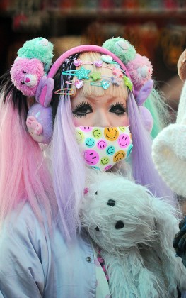 Young Japanese Female Wears Flu Mask Editorial Stock Photo - Stock ...
