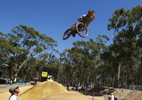 Bicycle Motocross Bmx Rider Competes During Editorial Stock Photo ...