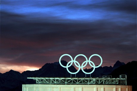 General View Shows Giant Olympic Rings Editorial Stock Photo - Stock ...