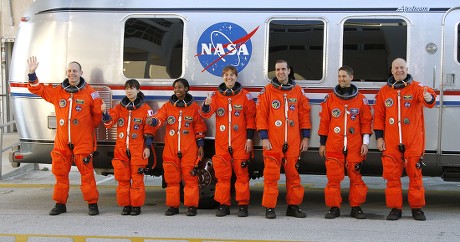 Crew Next Nasa Mission Sts131 Shuttle Editorial Stock Photo - Stock ...