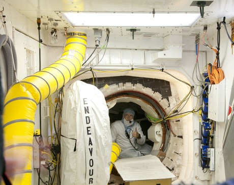 Technician Sits Inside Passage White Room Editorial Stock Photo - Stock ...