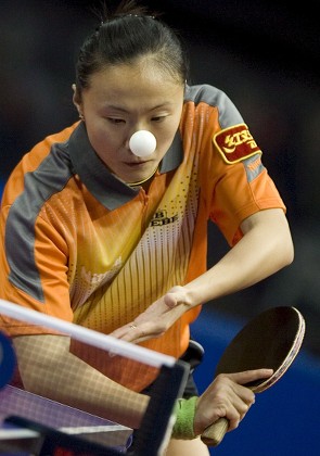 Spains Zhu Fang Serves Ball Her Editorial Stock Photo - Stock Image ...